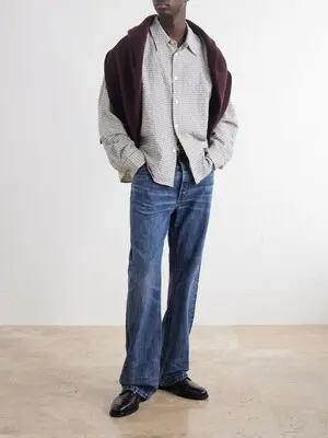Studio Nicholson Checked Cotton-blend Shirt