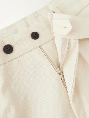Thom Sweeney Straight-leg Cotton-twill Trousers