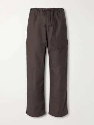 Comme Des Garçons Wide-leg Cotton Trousers - Brown