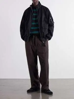 Comme Des Garçons Wide-leg Cotton Trousers