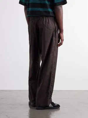 Comme Des Garçons Wide-leg Cotton Trousers