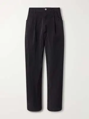 Comme Des Garçons Wide-leg Twill Trousers - Black