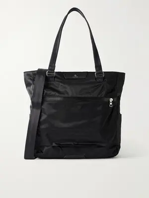 MASTER-PIECE CO Progress 2way Leather-trimmed Twill Tote Bag - Black