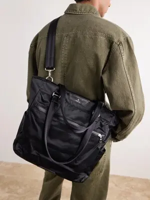 MASTER-PIECE CO Progress 2way Leather-trimmed Twill Tote Bag