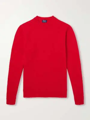William Lockie Virgin Wool Sweater - Red