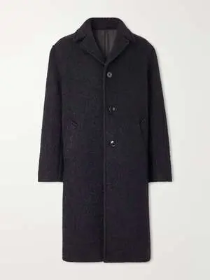 TOTEME Brushed Wool-blend Coat - Black