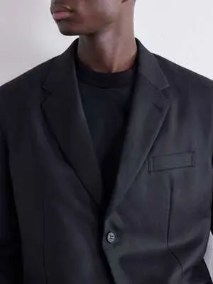 Comme Des Garçons Wool-twill Blazer