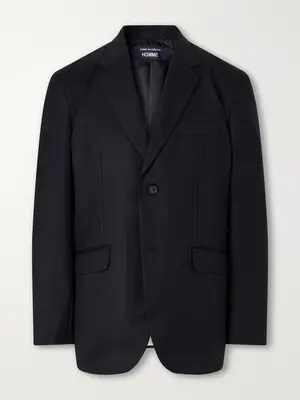 Comme Des Garçons Wool-twill Blazer - Black