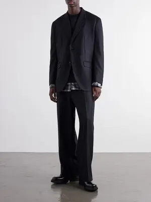 Comme Des Garçons Wool-twill Blazer