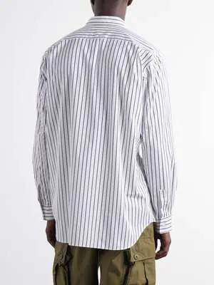 Comme Des Garçons Striped Cotton-poplin Shirt