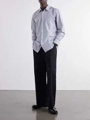 Comme Des Garçons Striped Cotton-poplin Shirt