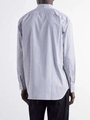 Comme Des Garçons Striped Cotton-poplin Shirt