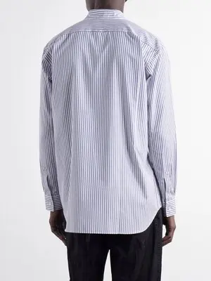 Comme Des Garçons Striped Cotton-poplin Shirt