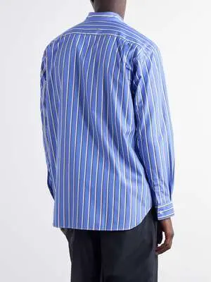 Comme Des Garçons Striped Cotton-poplin Shirt