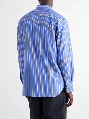 Comme Des Garçons Striped Cotton-poplin Shirt