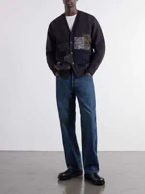 Junya Watanabe Patchwork Wool-blend Cardigan