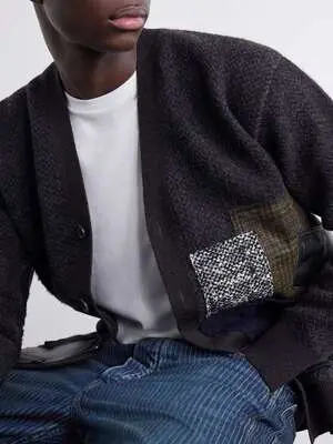 Junya Watanabe Patchwork Wool-blend Cardigan