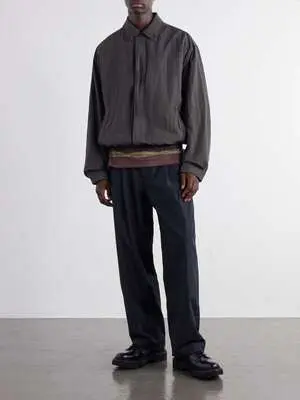 Comme Des Garçons Striped Herringbone Woven Jacket