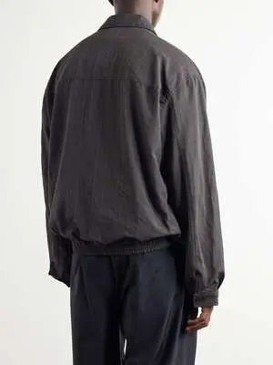 Comme Des Garçons Striped Herringbone Woven Jacket