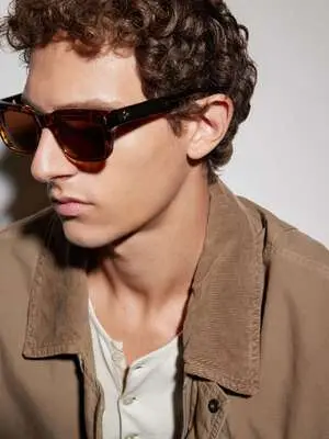 JACQUES MARIE MAGE Molino Rectangular-frame Acetate Sunglasses