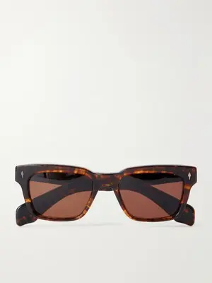JACQUES MARIE MAGE Jacques Marie Mage - Molino Rectangular-Frame Acetate Sunglasses - Men - Tortoiseshell Tortoiseshell