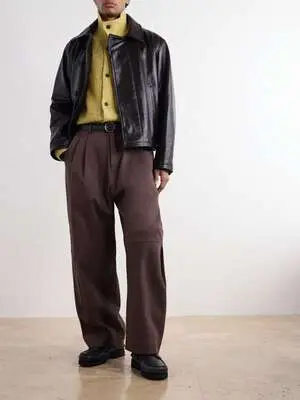 SAGE NATION Glossed-leather Jacket