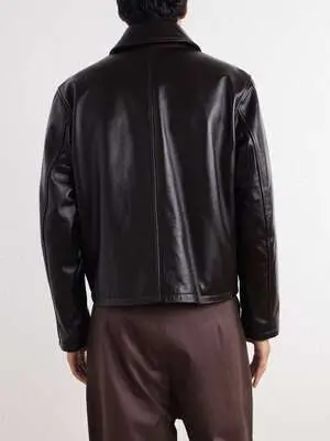 SAGE NATION Glossed-leather Jacket