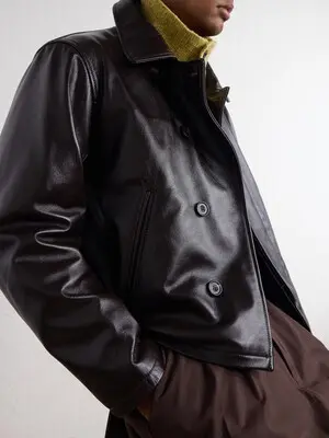 SAGE NATION Glossed-leather Jacket