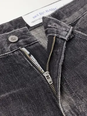 NEIGHBORHOOD Savage Straight-leg Distressed Embroidered Jeans - Black