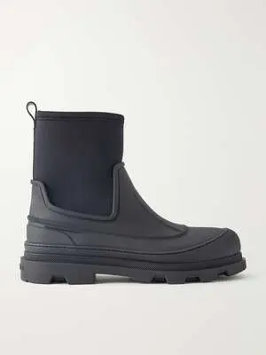 Moncler Vera Pulse Scuba And Rubber Hiking Boots - Black