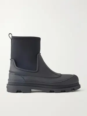 Moncler Vera Pulse Scuba And Rubber Hiking Boots - Black
