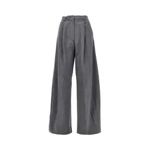 THE LATEST Billie' Wide-leg Wool-blend Pants - Grey