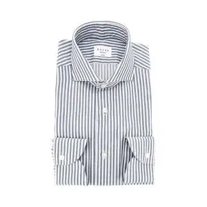 XACUS Cotton Tailor Fit 'travel' Shirt - Blue