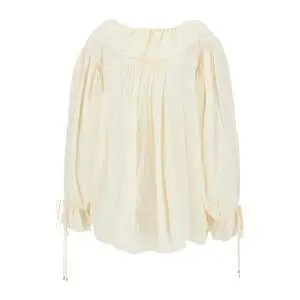 Chloé Ruffled Crêpe De Chine Blouse