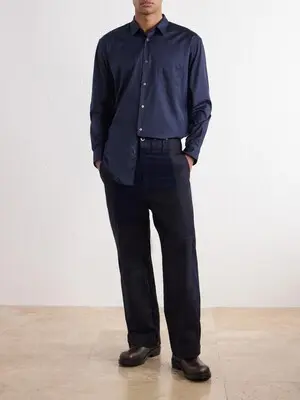 Junya Watanabe Patchwork Straight-leg Panelled Cotton-twill Trousers