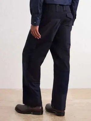 Junya Watanabe Patchwork Straight-leg Paneled Cotton-twill Trousers