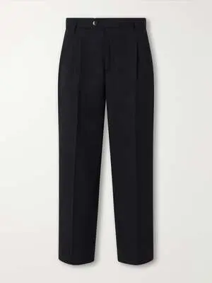 MFPEN Service Straight-leg Cotton-blend Hopsack Trousers - Black