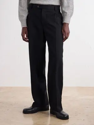 MFPEN Service Straight-leg Cotton-blend Hopsack Trousers - Black