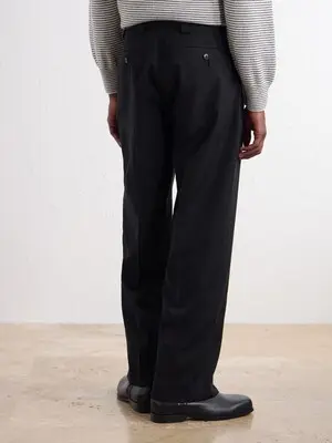 MFPEN Service Straight-leg Cotton-blend Hopsack Trousers - Black