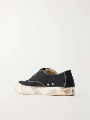 Visvim Logan Distressed Canvas Sneakers