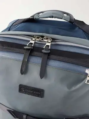 MASTER-PIECE CO Potential 3way Convertible Leather And Canvas-trimmed Cordura® Mastertex Backpack