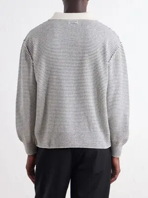 MFPEN Charming Striped Wool Polo Sweater