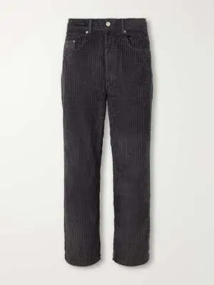 MFPEN Generation Straight-leg Cotton-corduroy Trousers - Gray