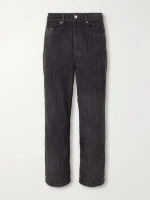 MFPEN Generation Straight-leg Cotton-corduroy Trousers - Gray