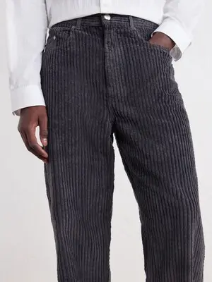 MFPEN Generation Straight-leg Cotton-corduroy Trousers - Gray