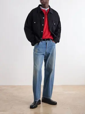 A.PRESSE Tapered Distressed Jeans