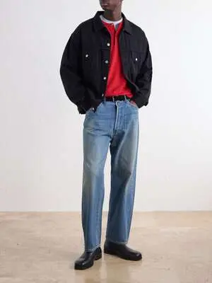 A.PRESSE Tapered Distressed Jeans