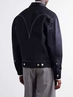Junya Watanabe Levi's Satin-trimmed Wool-twill Jacket