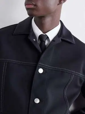 Junya Watanabe Levi's Satin-trimmed Wool-twill Jacket