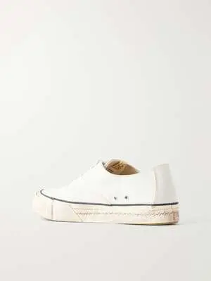 Visvim Logan Distressed Canvas Sneakers